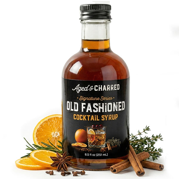 Old Fashioned Cocktail Syrup 8.5oz – Aged & Charred