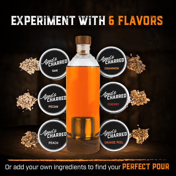 Whiskey Infusion Kit - A Gift For Whiskey Lovers - Aged & Charred