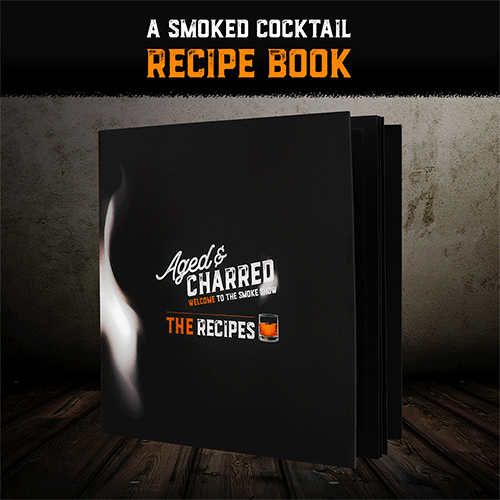 Smoke Lid Premium Kit - Cocktail Smoker Top In Wooden Box - Aged & Charred